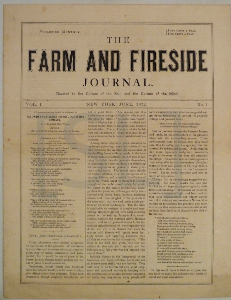 Farm and Fireside Journal | The Steven Lomazow Collection
