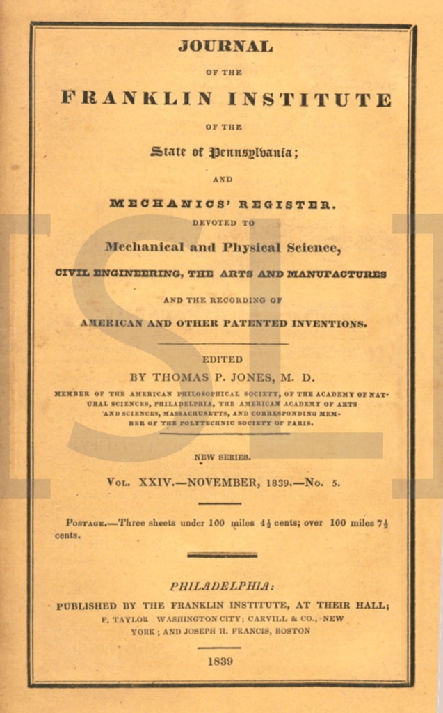 Journal of the Franklin Institute | The Steven Lomazow Collection